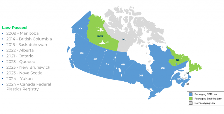 EPR Packaging Laws in Canada: Where are we now? - Reverse Logistics Group
